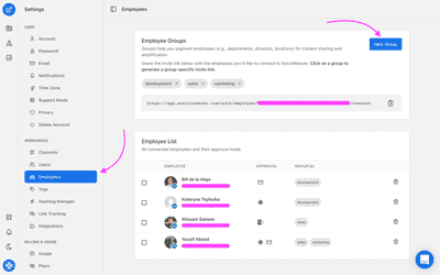 How to create and manage employee groups