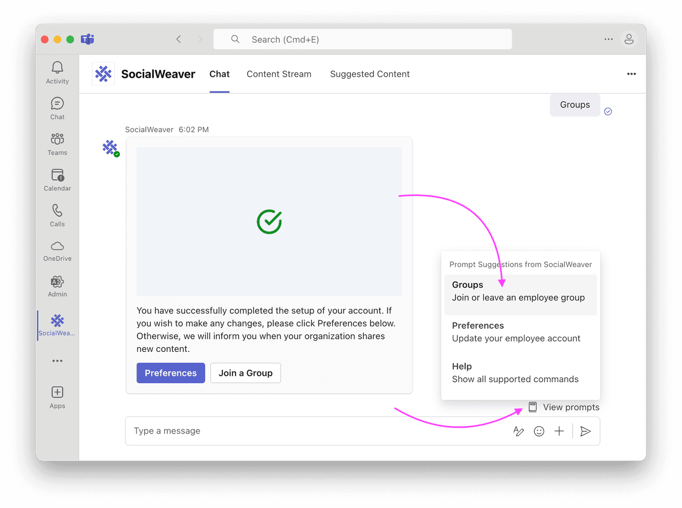 How to update employee group subscriptions in Microsoft Teams